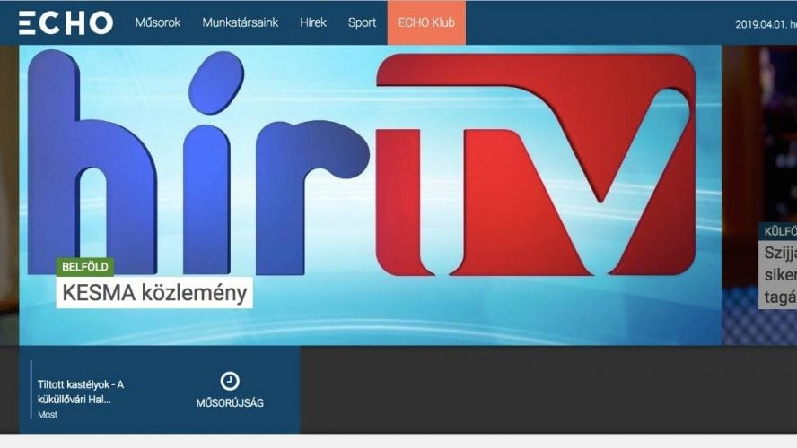 Elküldték a HírTV eddigi online stábját, nem frissül többé az echotv.hu ...
